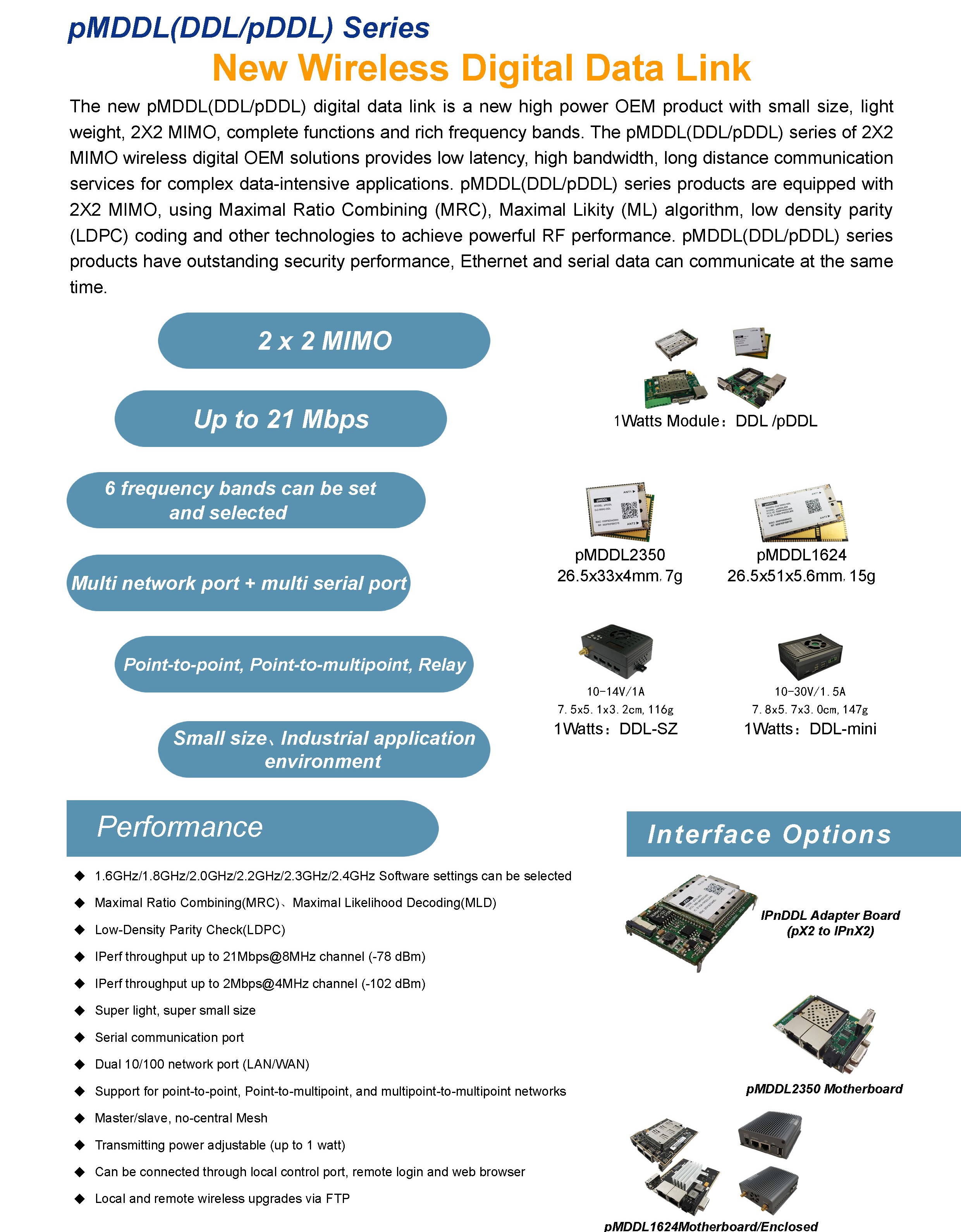 pMDDL Series of New Wireless Digital Data Link_深圳市华夏盛科技有限公司官网-COFDM ...