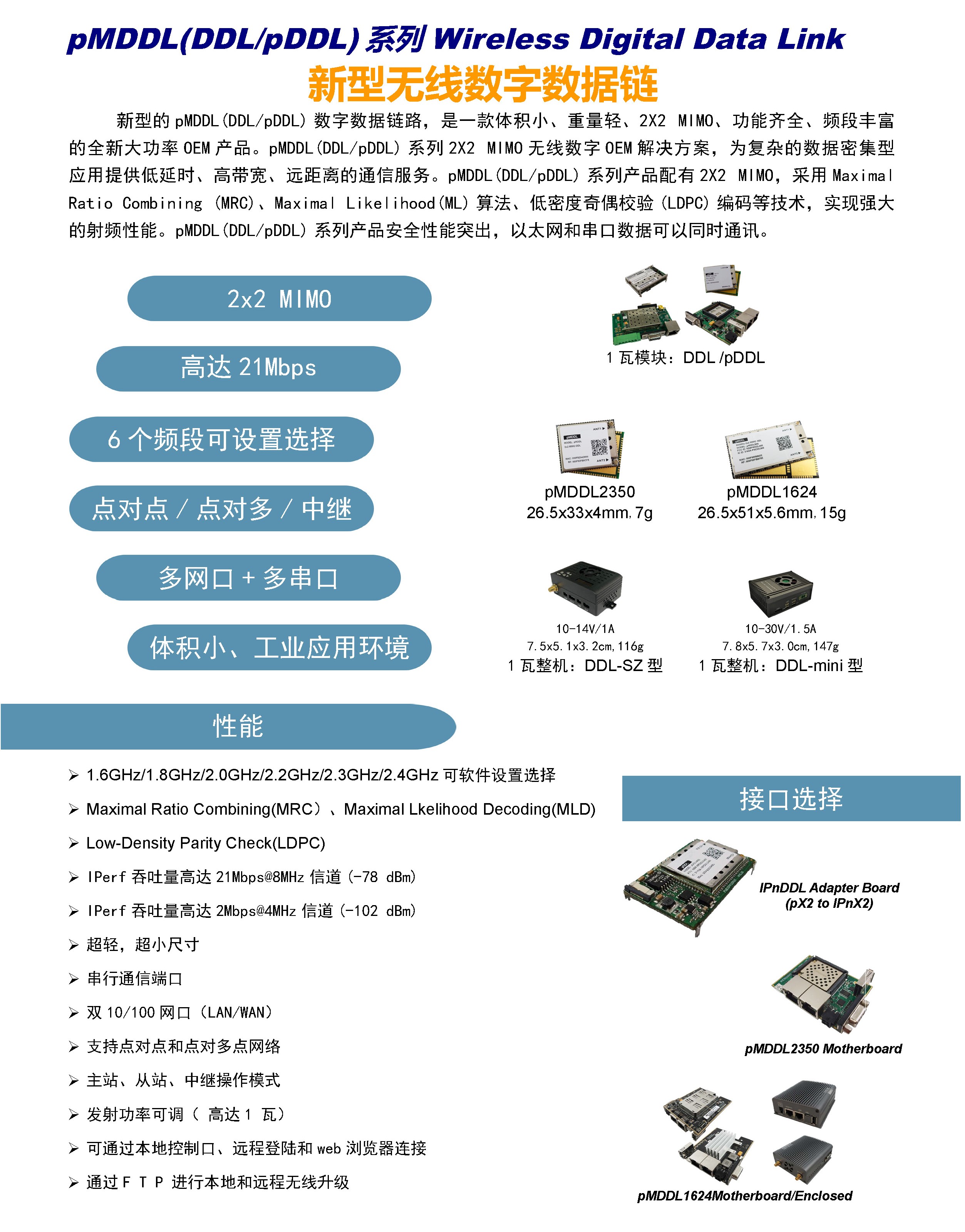 pMDDL系列新型无线数字数据链_深圳市华夏盛科技有限公司官网-COFDM/MESH/MIMO高清图传电台、工业无线以太网、数字数传电台/模块 ...