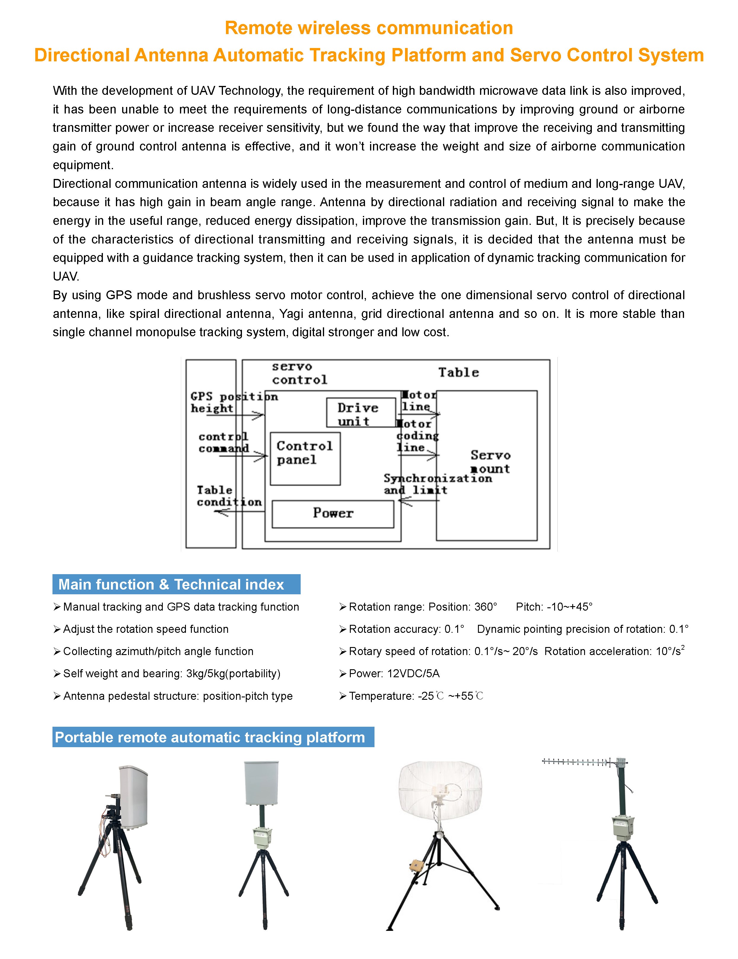 Automatically Tracking System for Directional Antenna_深圳市华夏盛科技有限公司官网 ...