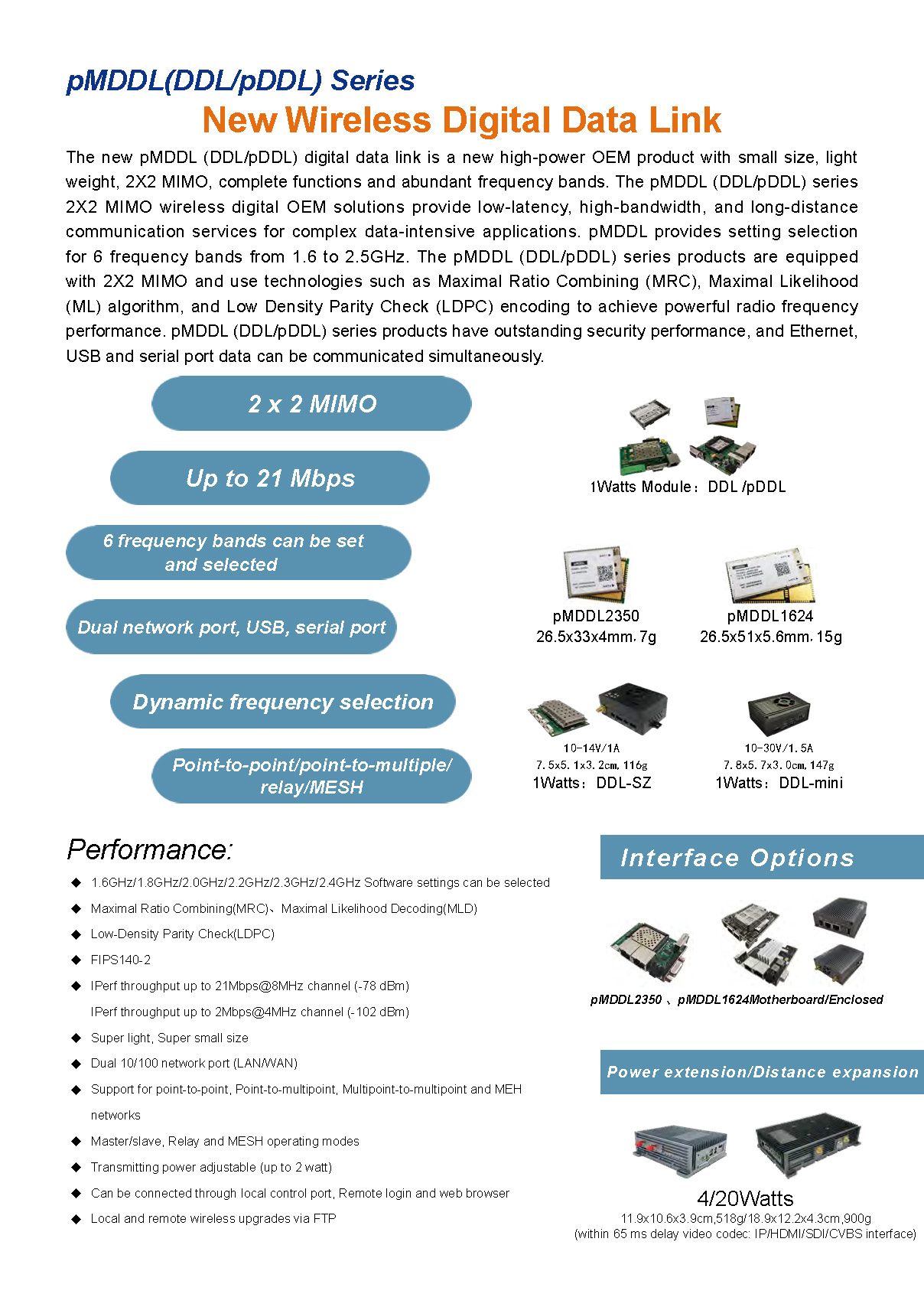 pMDDL Series of New Wireless Digital Data Link_深圳市华夏盛科技有限公司官网-COFDM ...